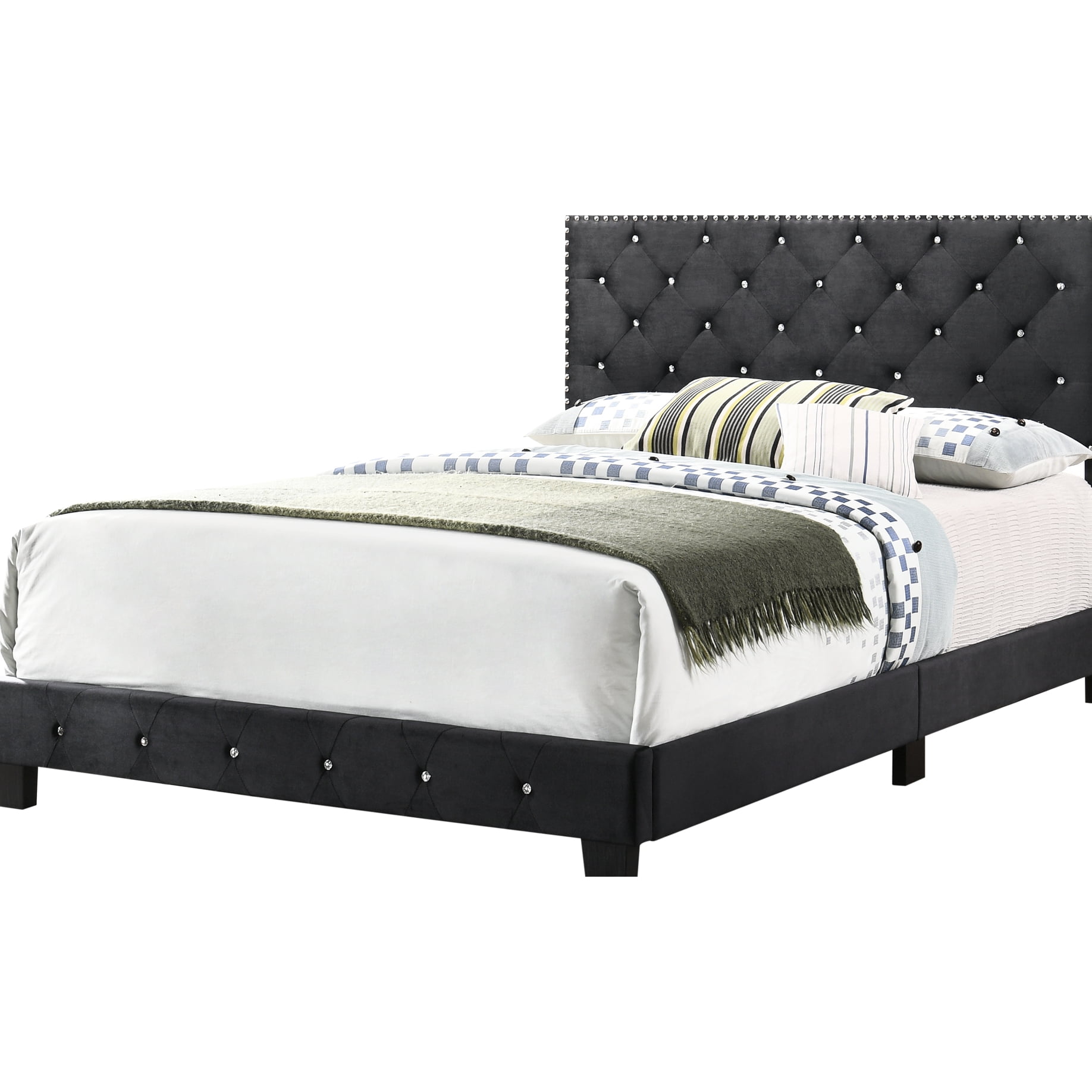 Black Full Bed With Transitional Charm For A Restful Night - Stable ...