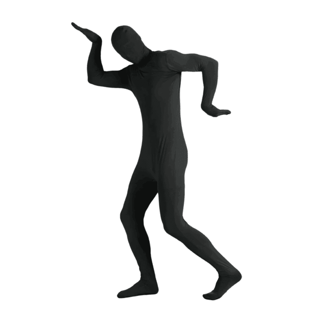 Black Full Bodysuit for Men Women Halloween Carnival Cosplay Custome ...