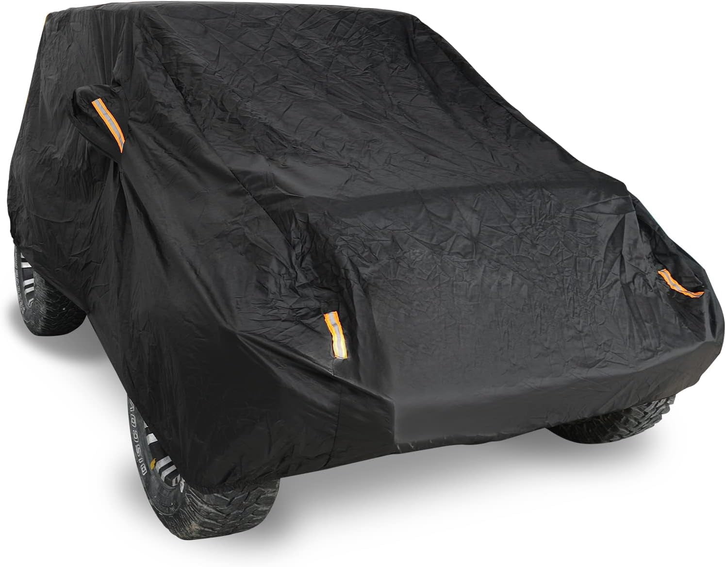 Black Full Snow Car Cover Compatible with Jeep Wrangler CJ YJ TJ JK ...