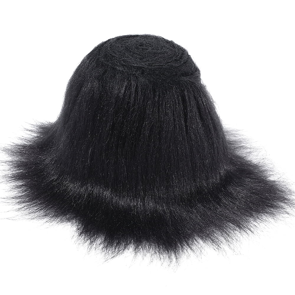 Black Fur Fabric 2m*10cm Shaggy Plush Fur Ribbon Trim Roll Craft Wool ...