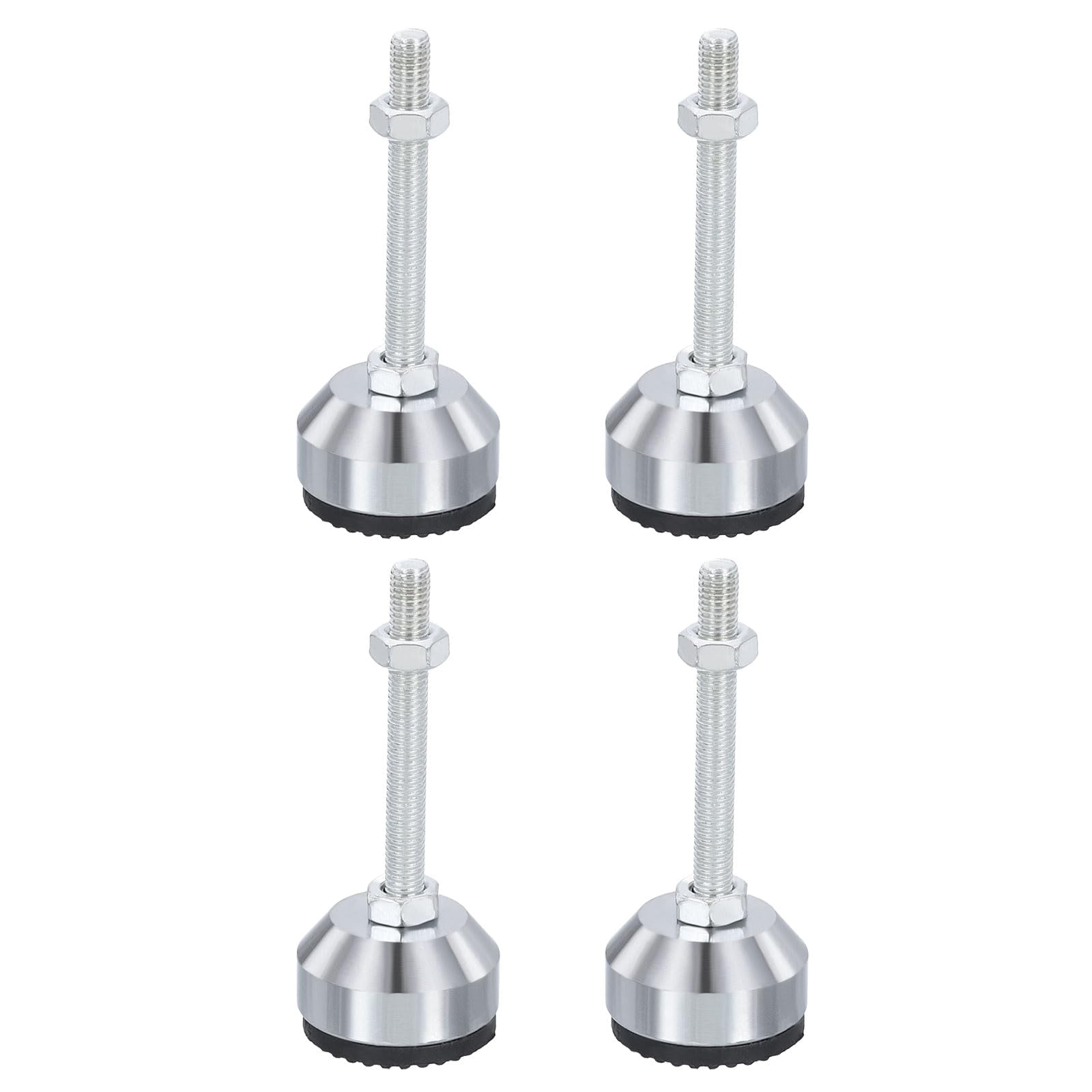 Black Furniture Leveling Feet 3.2 Inch Base M12 Thread 4 Pcs Carbon ...