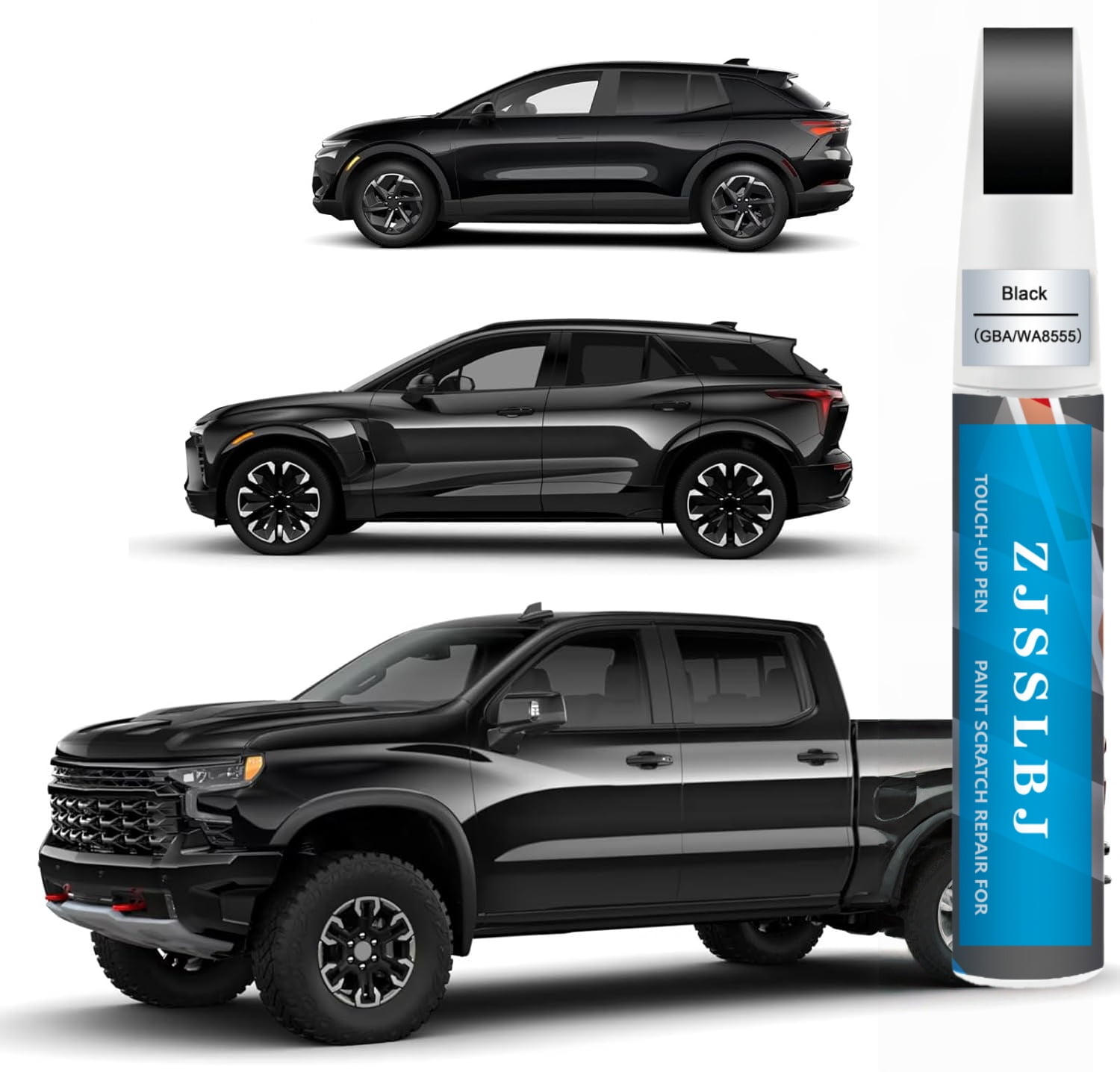 Black(GBA/WA8555) Touch Up Paint Compatible with Chevrolet, Car Paint ...