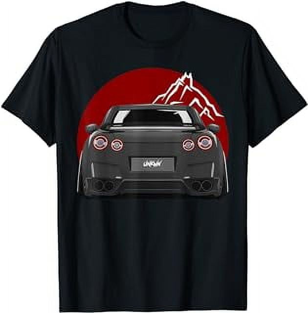 Black GT R 35 JDM Skyline Tuner Shirt Racing Stance T-Shirt - Walmart.com