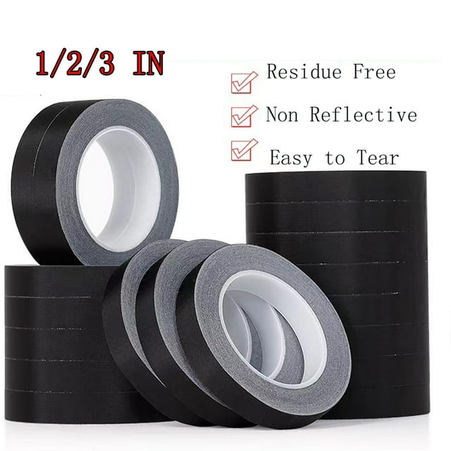 Black Gaffers Tape – Heavy Duty, Non-Reflective, Easy to Tear ...