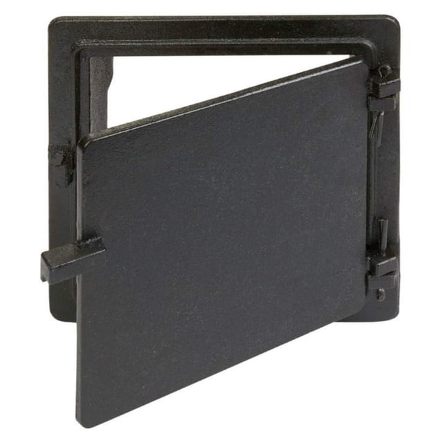 Black Galvanized Cast Iron Cleanout Door - Walmart Business Supplies