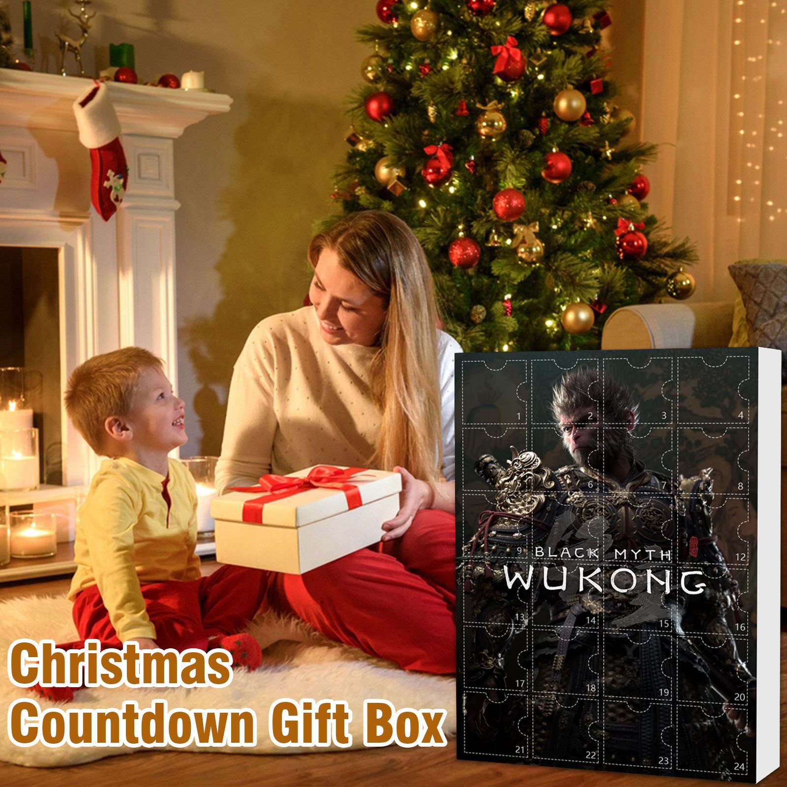 Black Game Gift Box Home Decor 2024 Christmas Holiday Advent Calendar ...