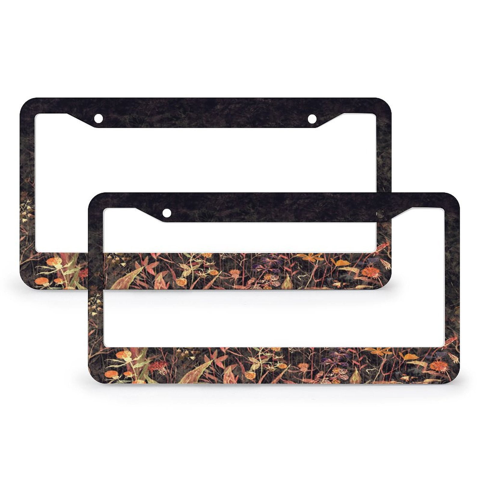 Black Garden Ombre License Plate Frame - 2 Pack License Plate Frames ...