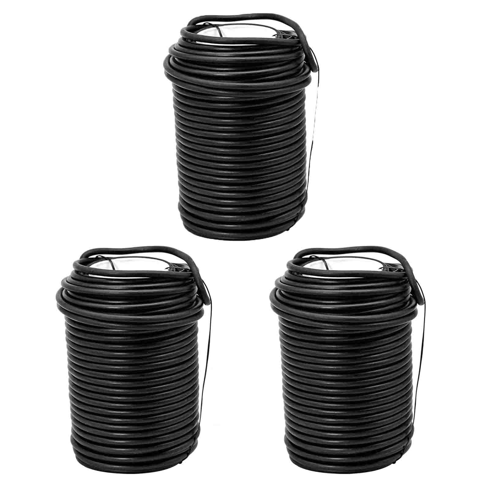 Black Garden Plant Ties Flexible, Soft Twist Wire Ties 198 Feet, 3 Pack ...