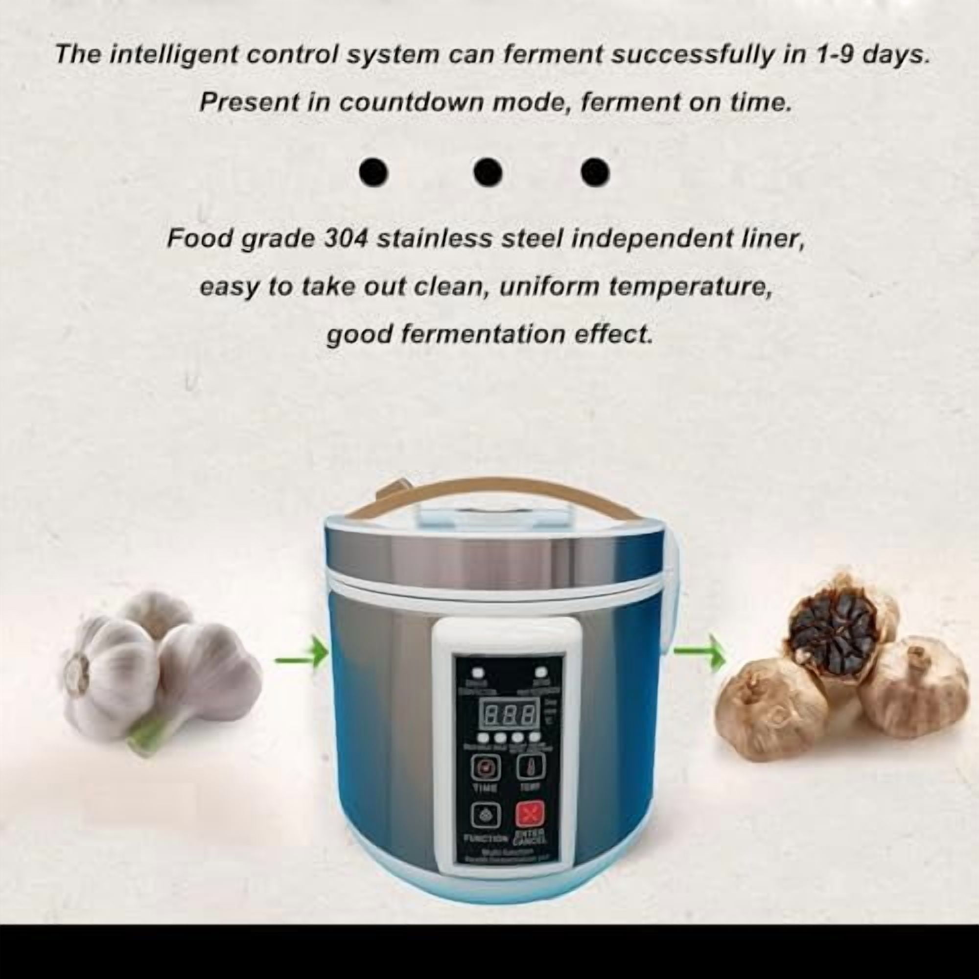 Black Garlic Fermenter 5L Health Fermentation Pot Automatic Intelligent ...