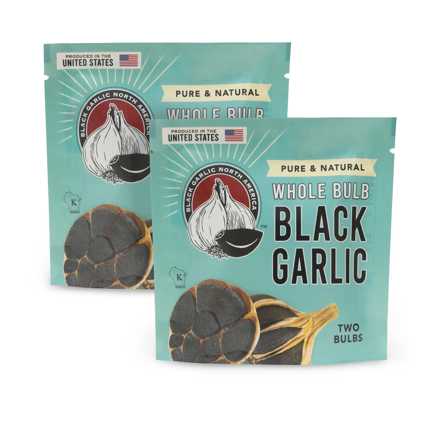 Black Garlic Whole Bulbs - 2 Packs of 2 Bulbs-Certified - Walmart.com