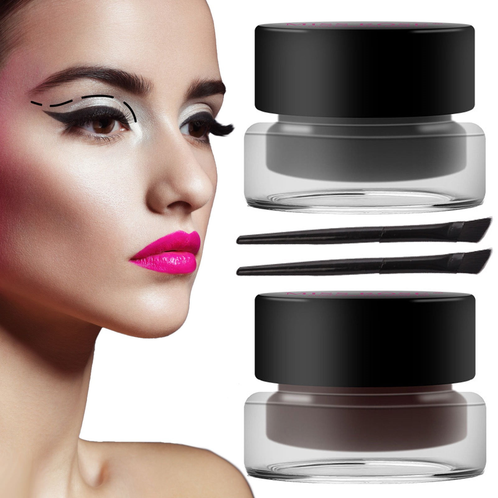 Black Gel Set Water Proof Proof, Last For All Day Long, Work Great With ...