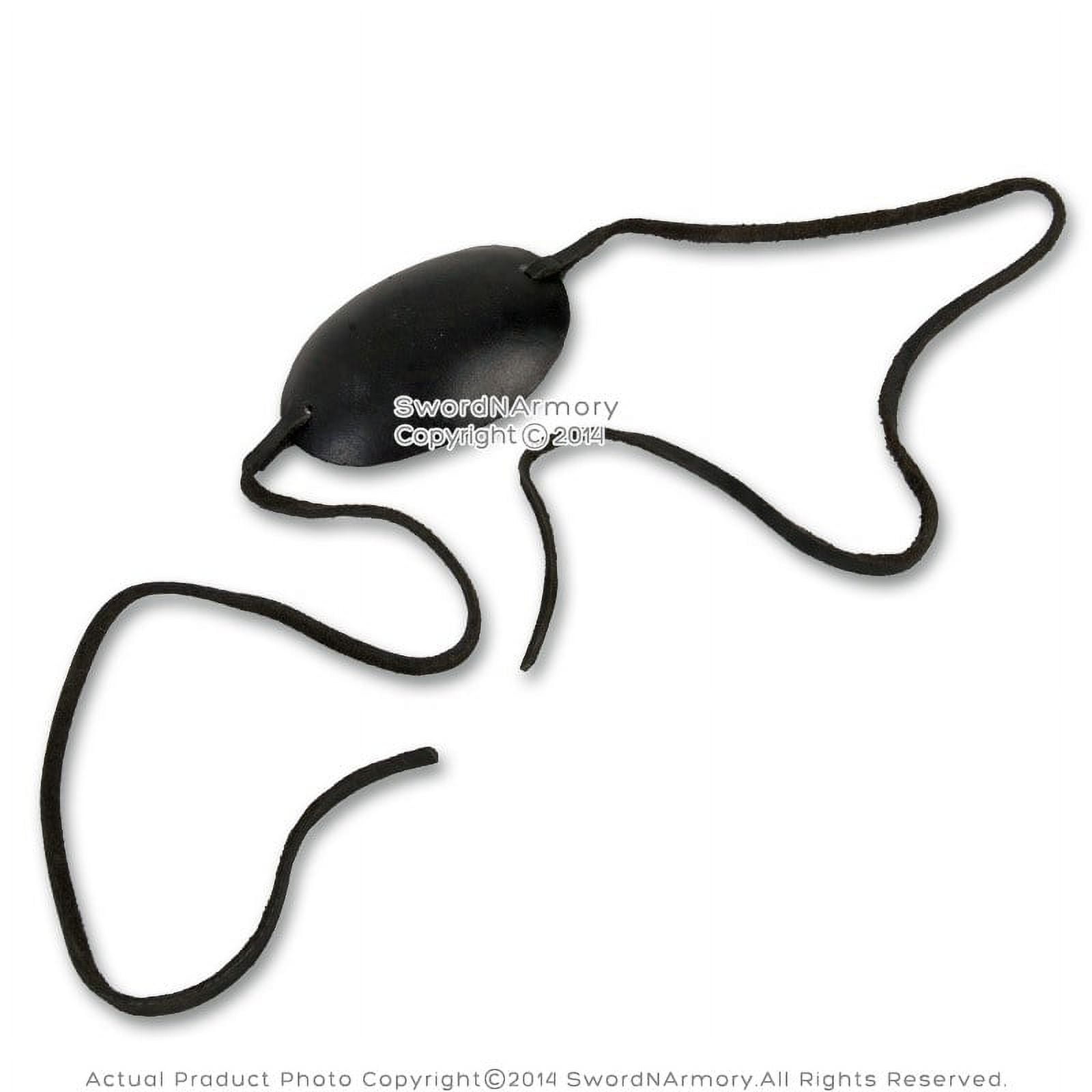 Black Genuine Leather Pirate Eye Patch Medieval Renaissance Fair ...
