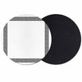 Black Geometric Coasters Set of 2, Soft Absorbent Coasters for Drinks ...