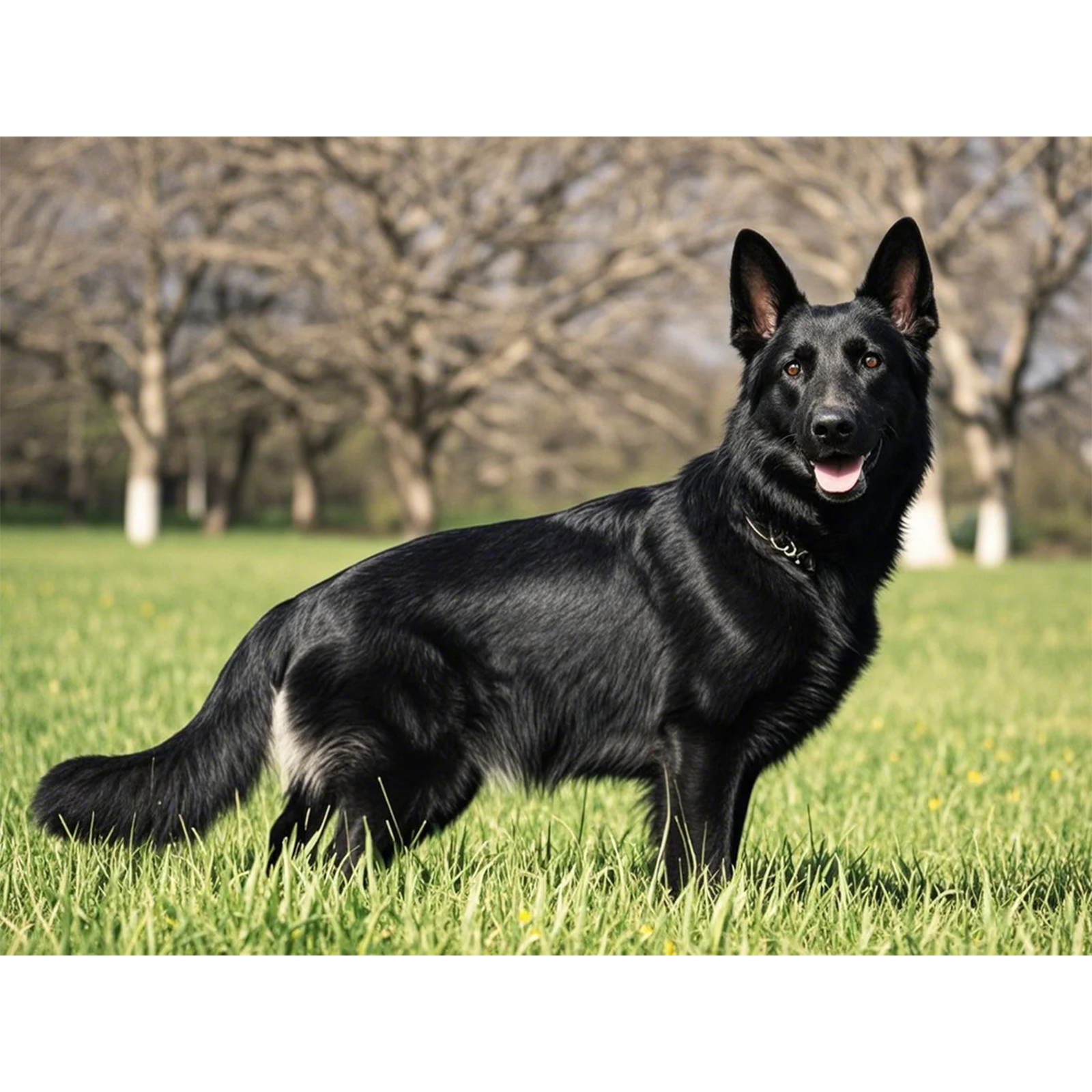 Black German Shepherd Diamond Art 5D Diamond Painting DIY Kits Full ...