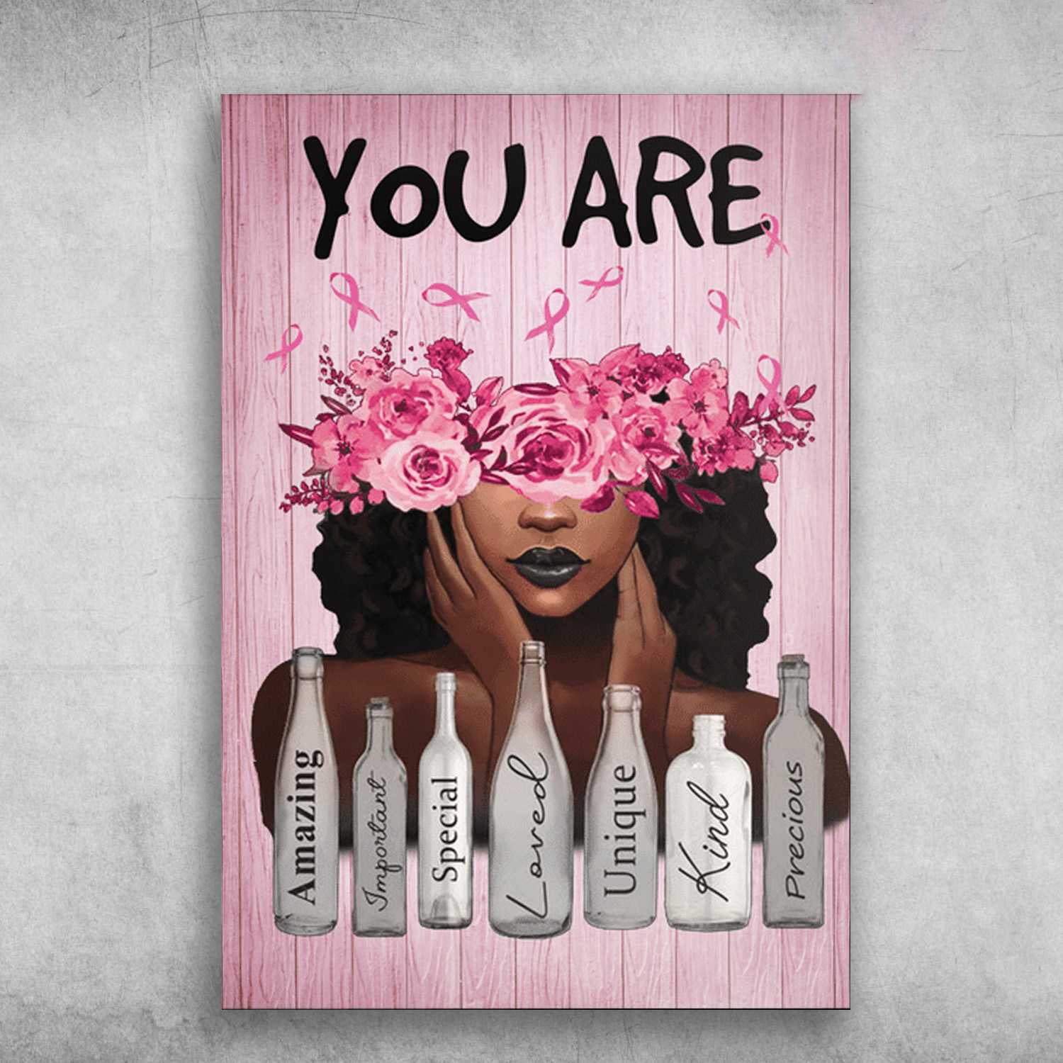 Black Girl, Awareness Ribbon - You Are Amazing, Important, Special ...