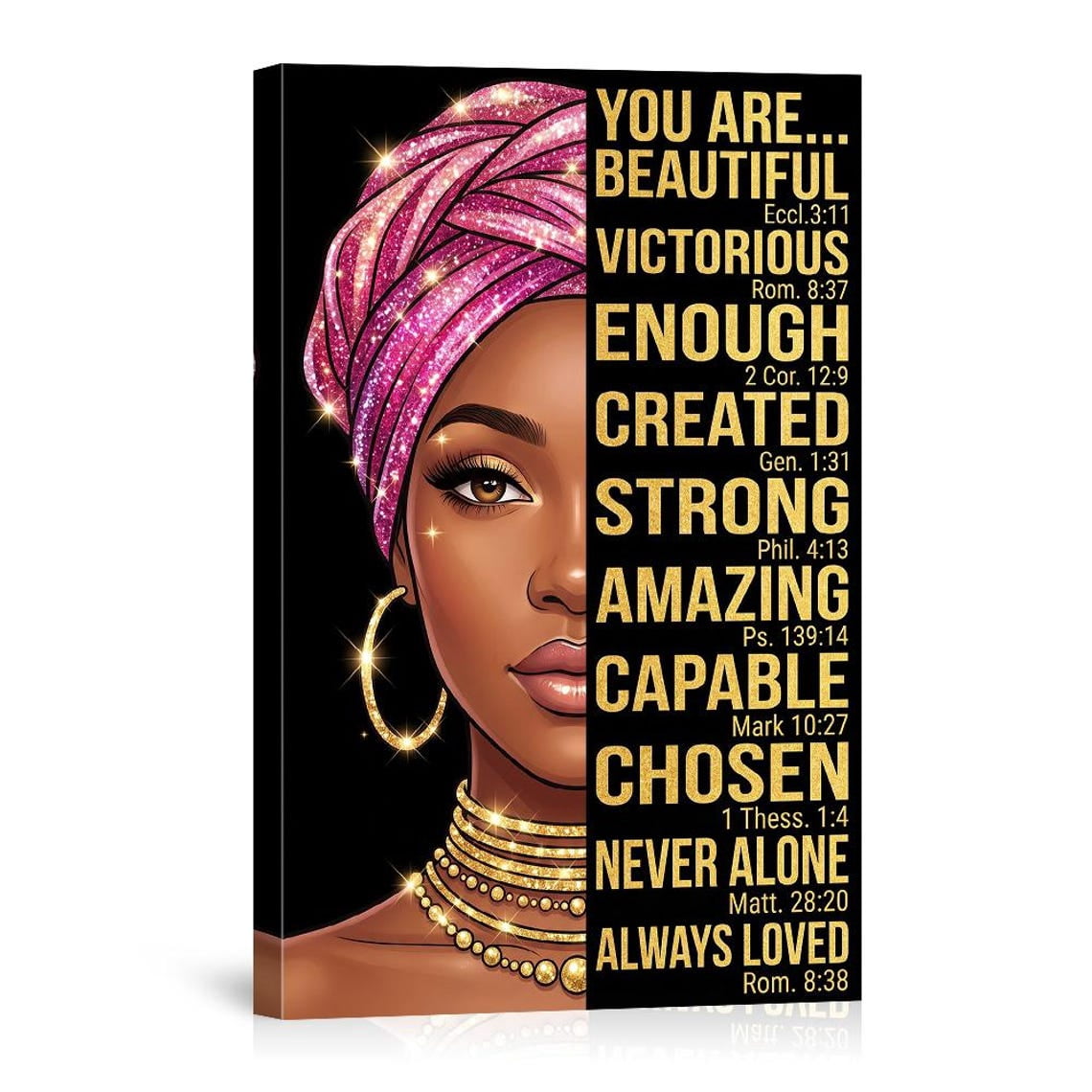 Black Girl Christian Affirmations Religious African American ...