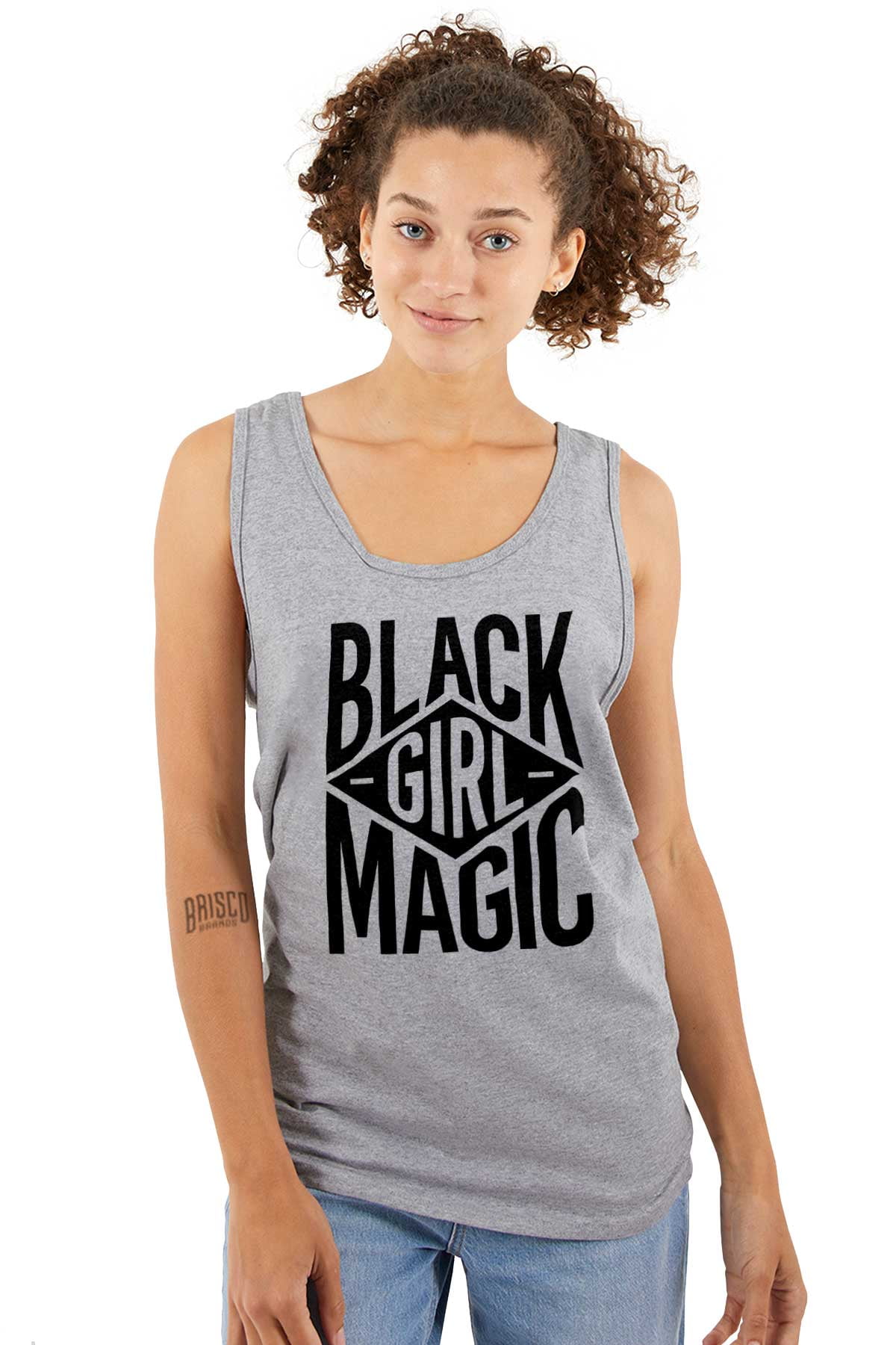 Black Girl Magic Melanin Queen Tank Top Tee Shirt Women Brisco Brands ...