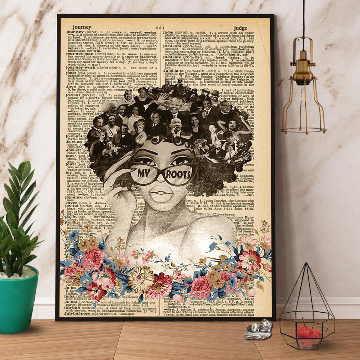 Black Girl My Roots Poster No Frame Wrapped Full Size 24 x 36 Inch ...