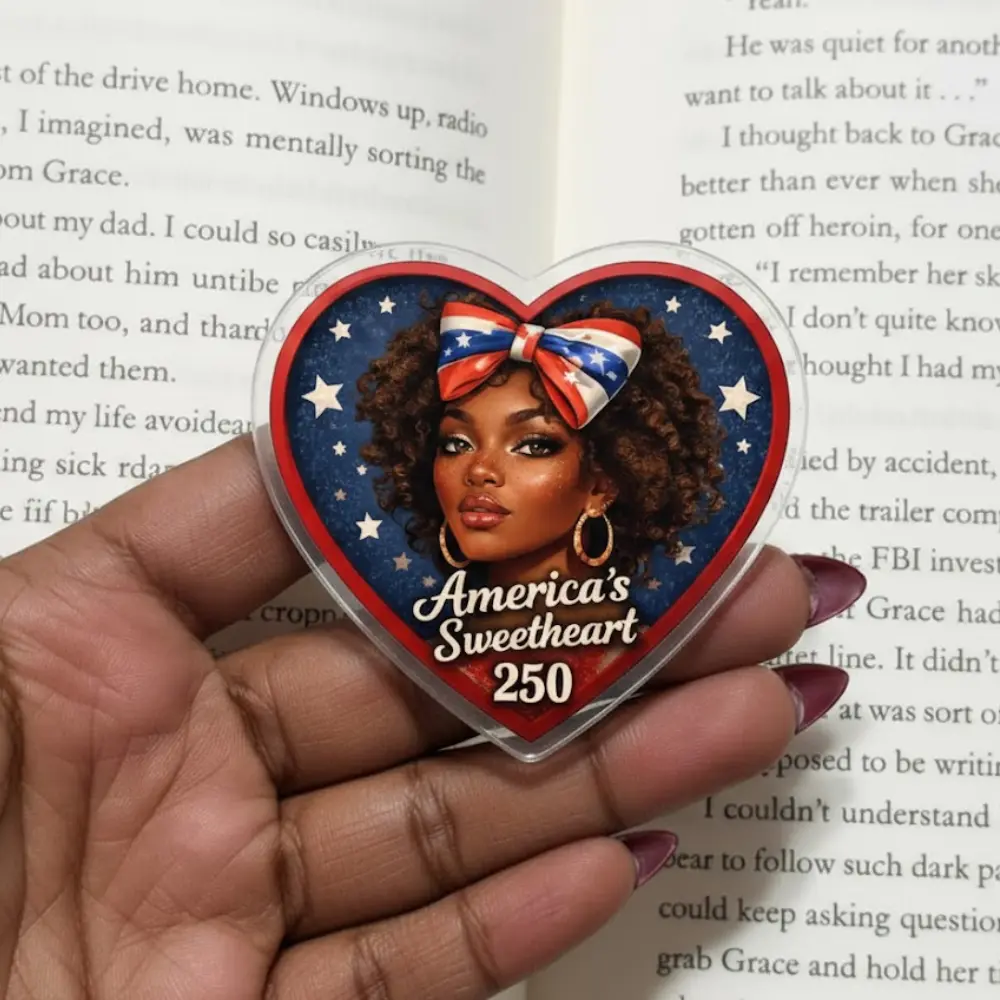 Black Girl Patriotic Phone Grip, America 250 Years Anniversary Grip ...