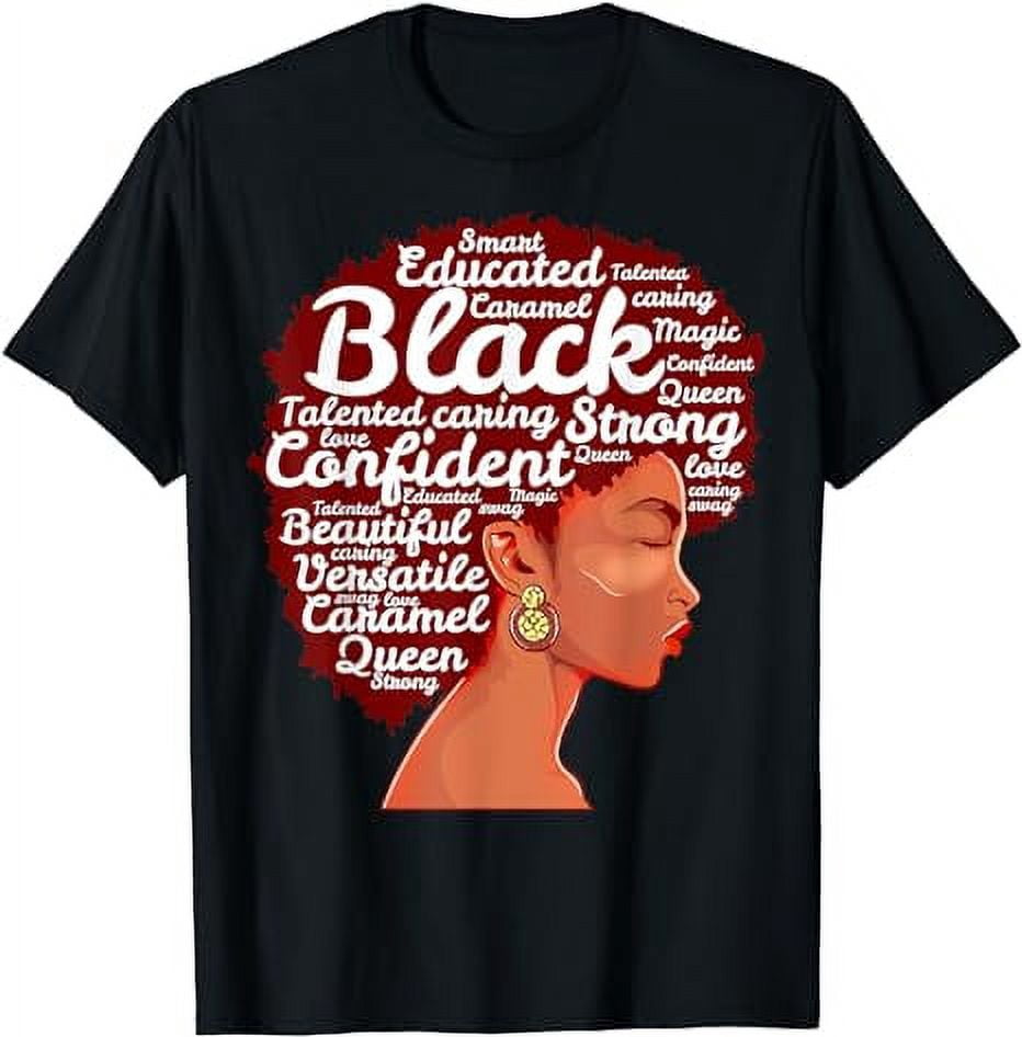 Black Girl Soulful Magic Natural Hair Afro Diva T-Shirt - Walmart.com