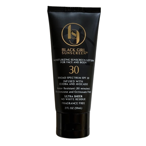 Black Girl Sunscreen, Broad Spectrum Lotion SPF 30, 2 fl oz, Vegan ...