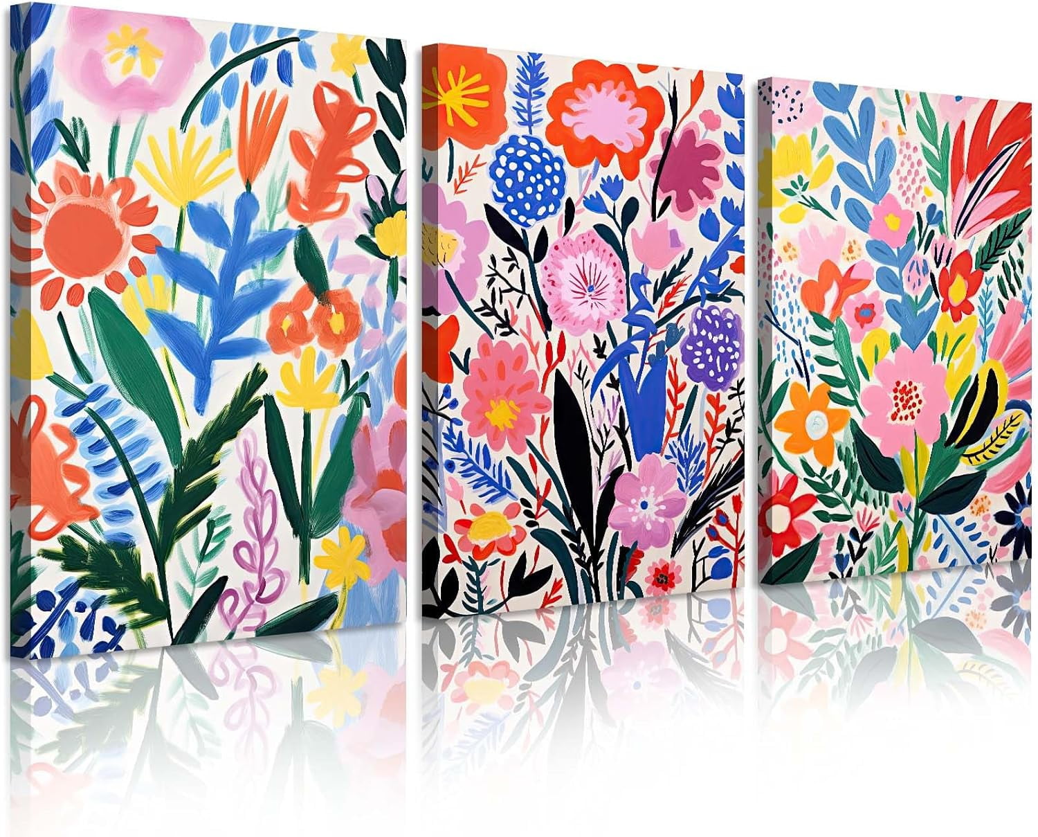 Black Girl Wall Art Set of 3 African Woman Canvas Wall Decor Pictures American Black Women Wall ...