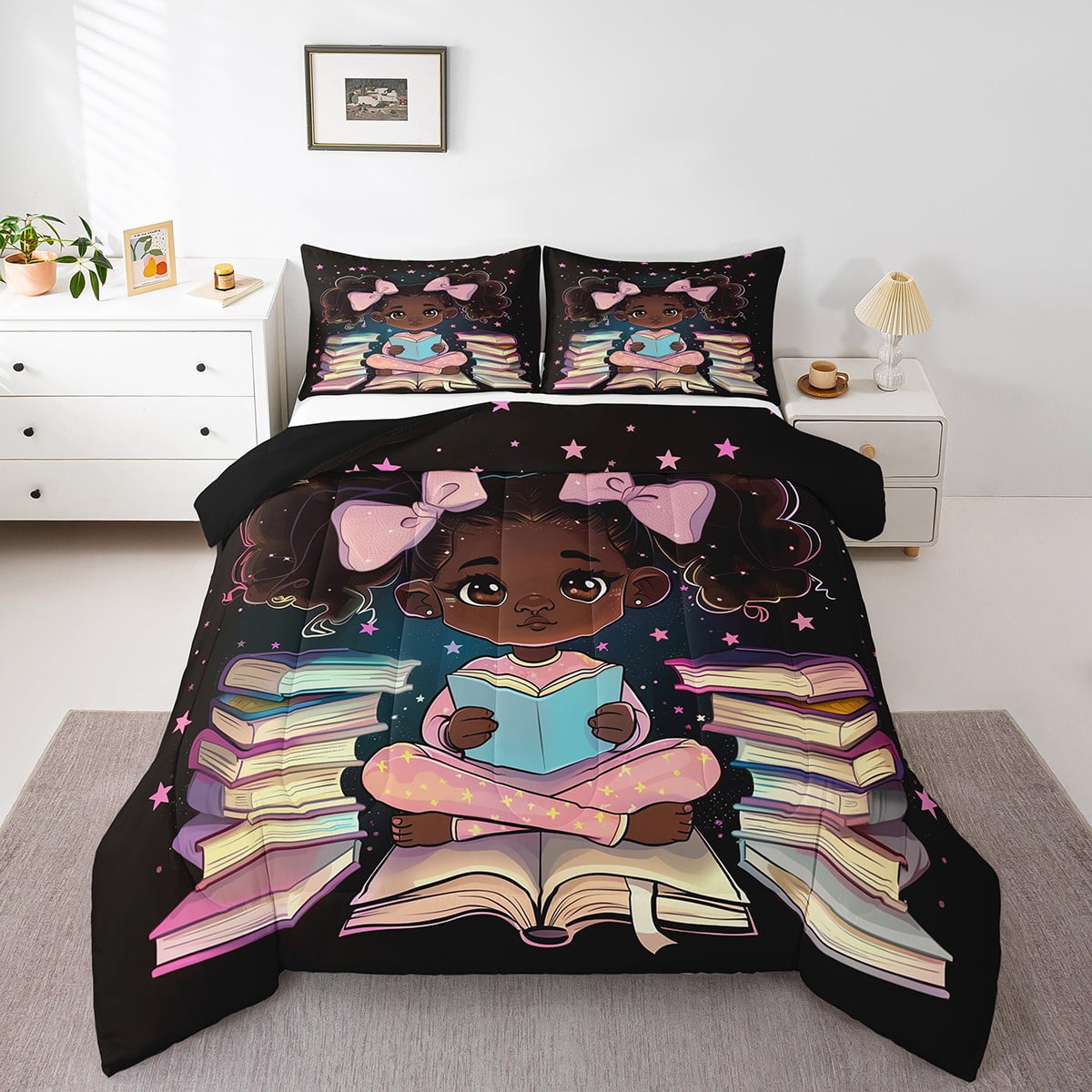 Black Girls Magic Comforter Set Queen for Kids Teens Black Girls ...