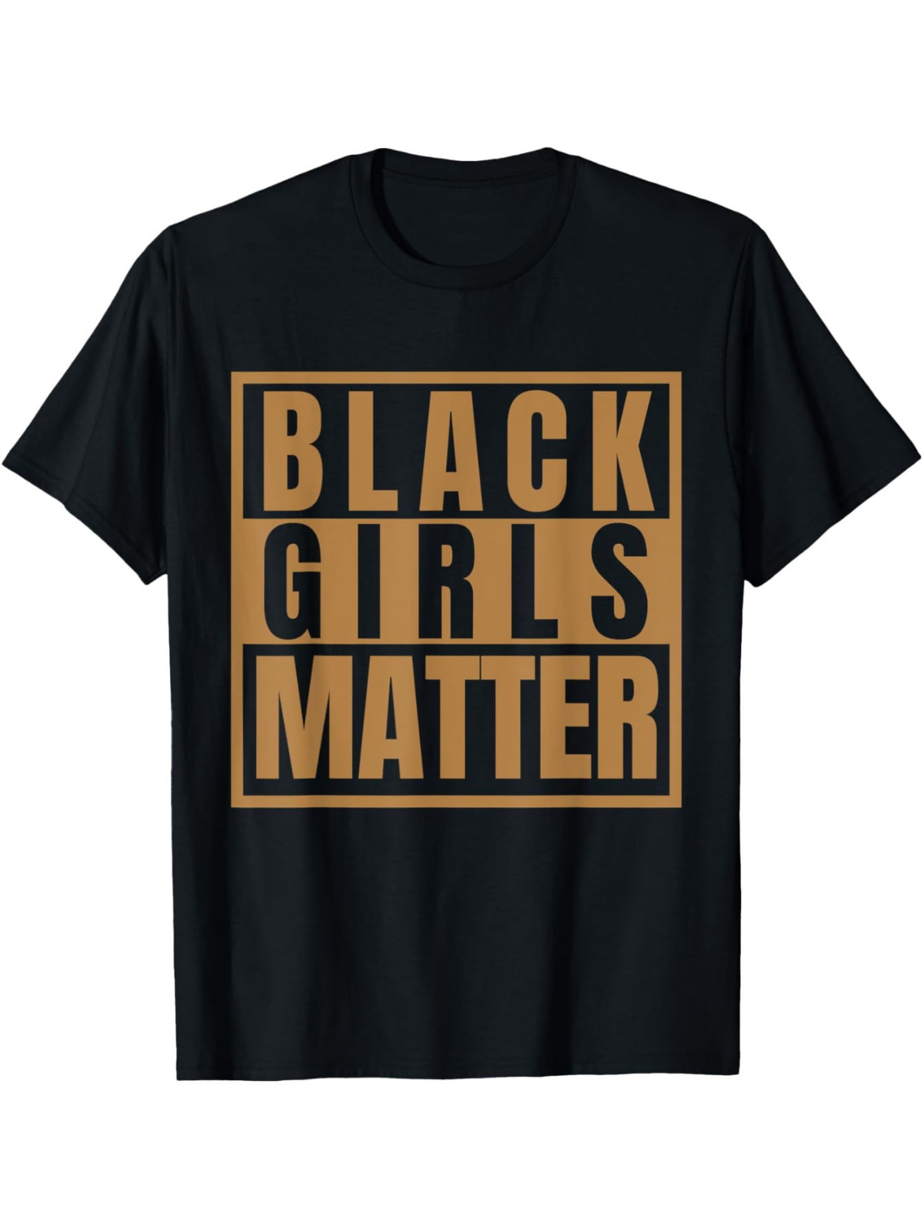 Black Girls Matter Black Girl Magic Melanin Queen T-Shirt men's personality Black T-shirt 220g ...