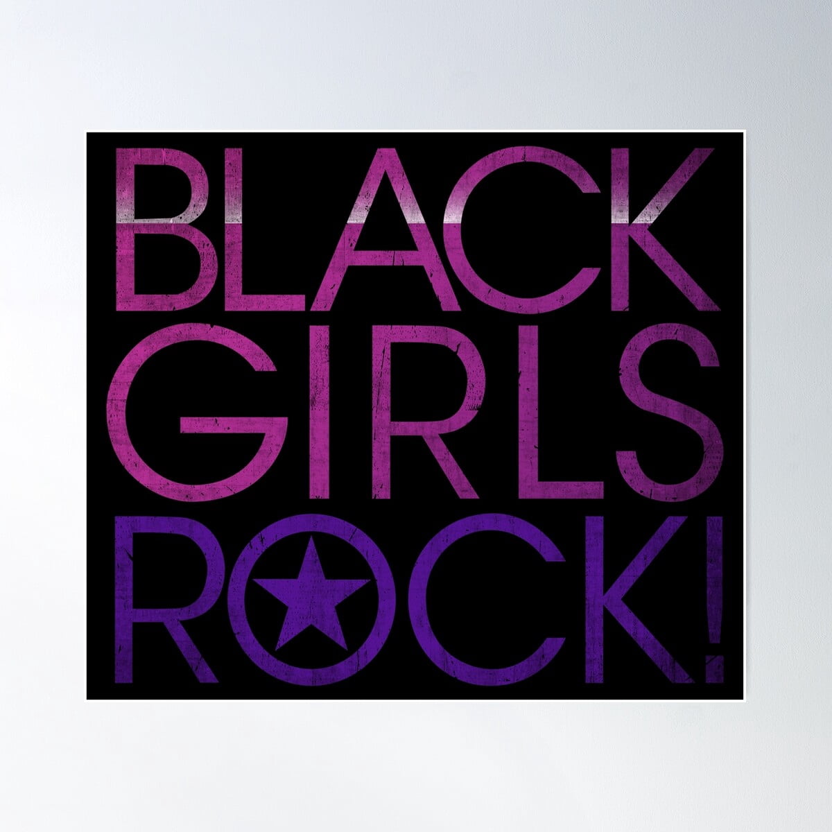 Black Girls Rock Poster Wall Art, Modern Wall Decor For Living Room ...