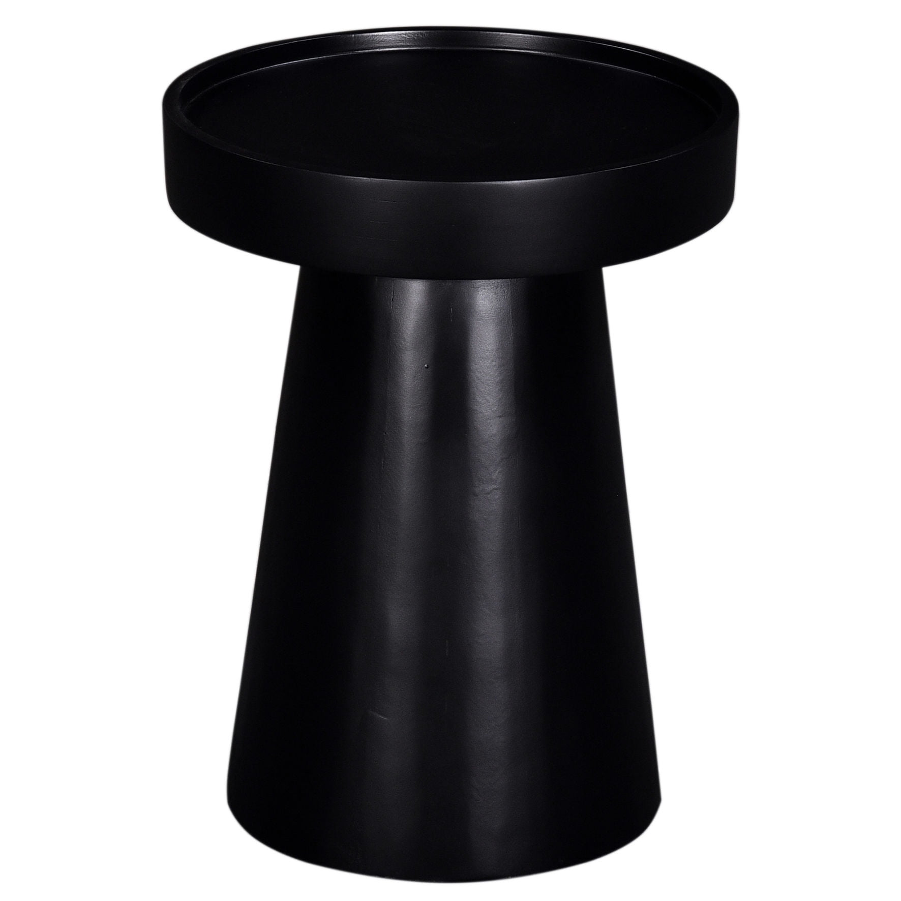 Black Glam End Table, Sustainable Mango Wood - Enhance Your Living Room ...