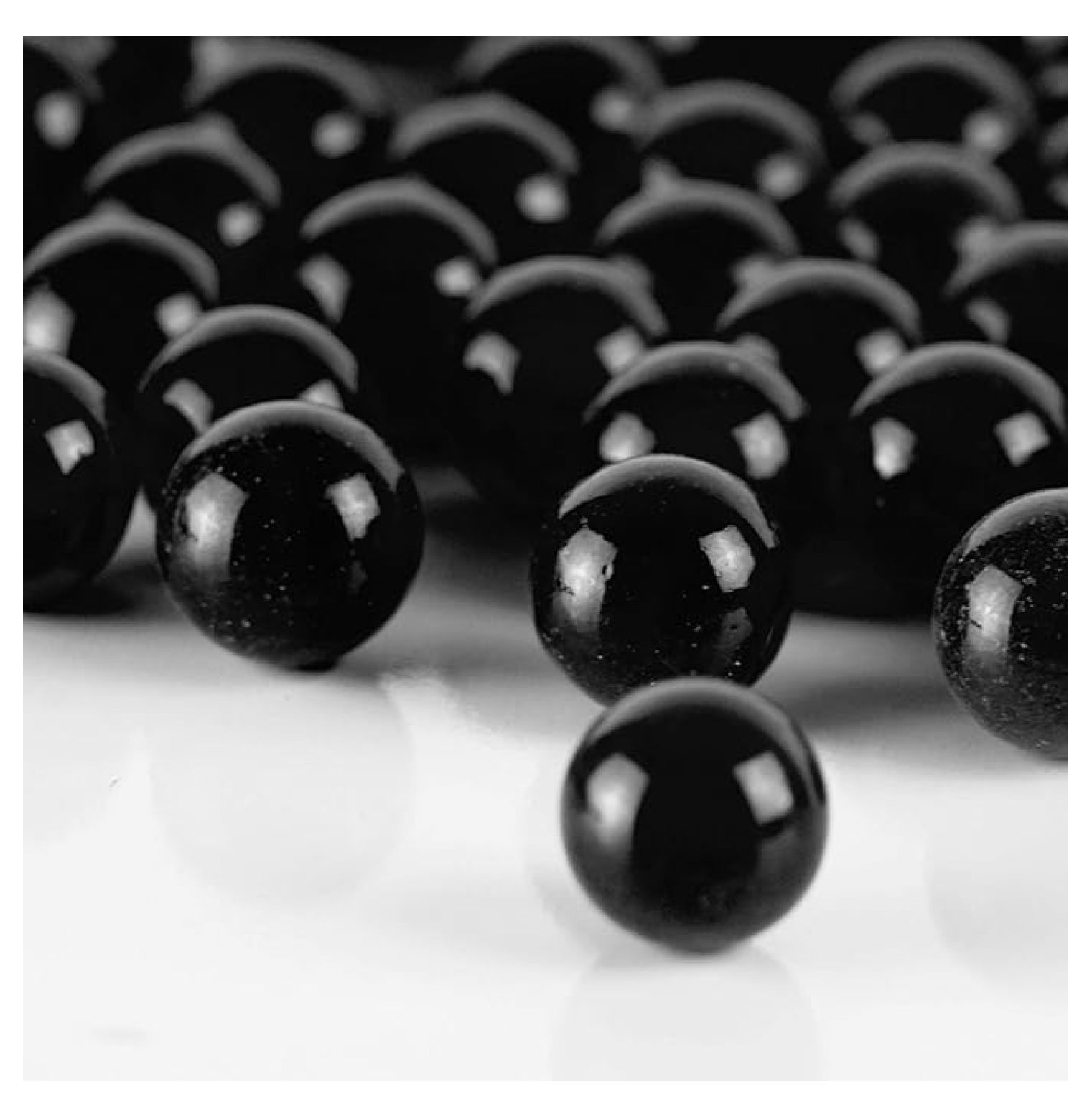 Black Glass Gemstone Vase Filler (28 LBS) Aquarium Round Marble Beads ...