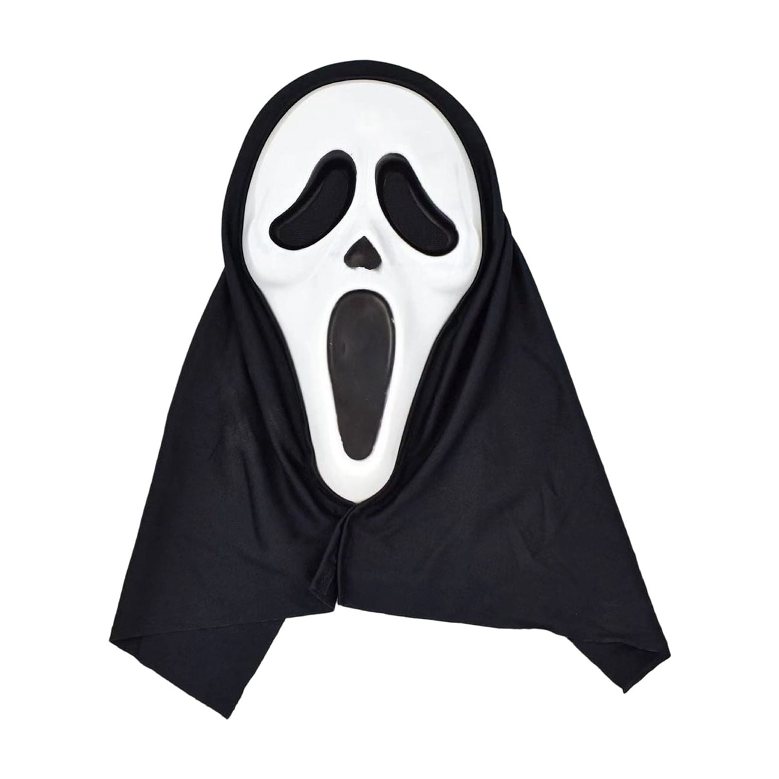 Black Glitter Halloween Mask, Ghost Face Mask for Youth or Teen, Spooky ...