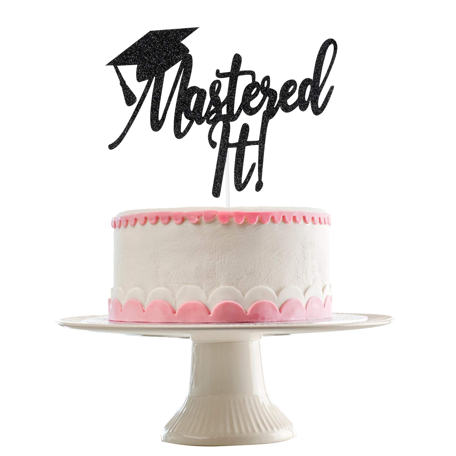 Black Glitter MasteredEGSC It Cake Topper 2024 Graduation Cake Topper ...