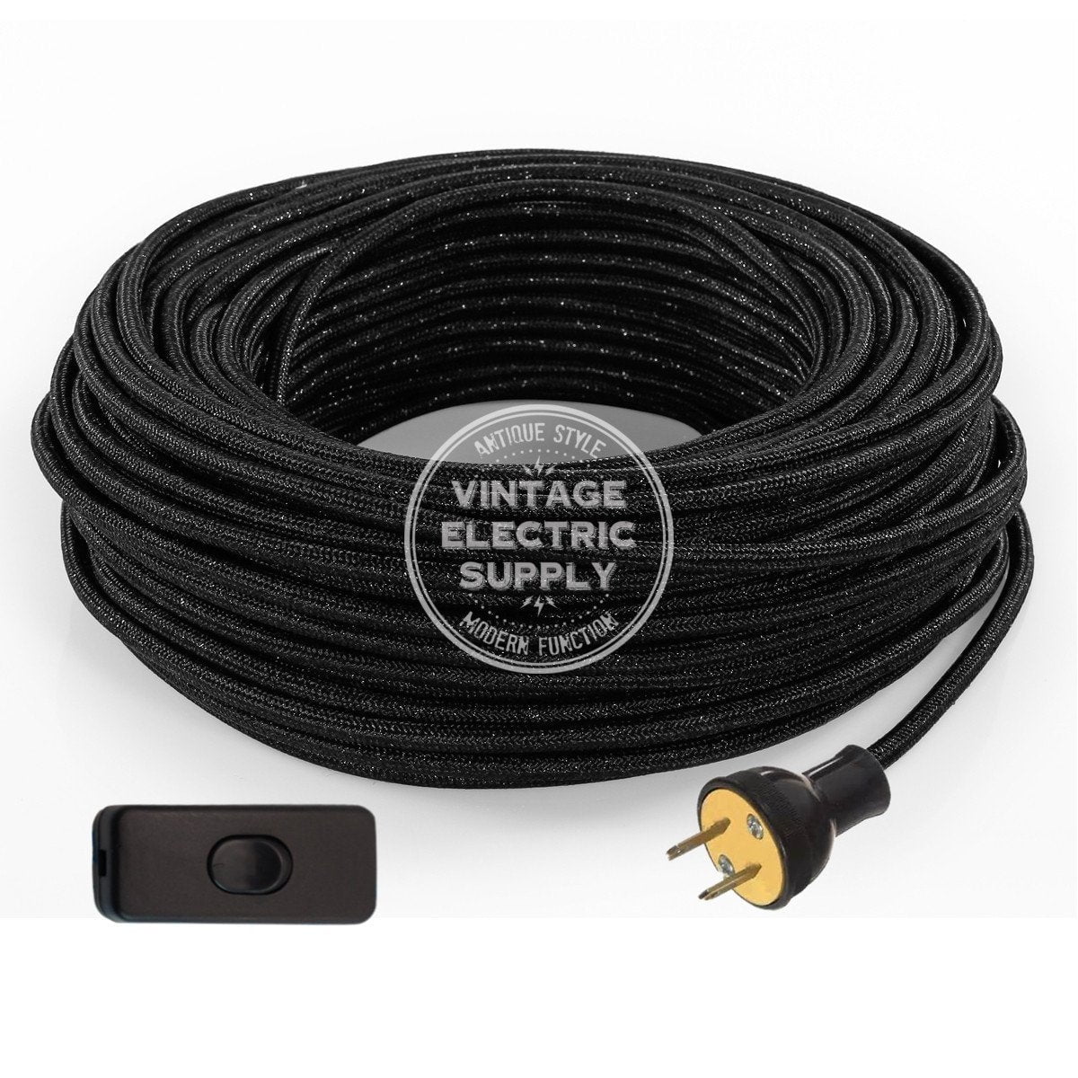 Black Glitter Re-Wire Kit with Switch - Walmart.com