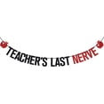 Black Glitter Teacher's Last Nerve Banner, Thank You Teacher/From ...