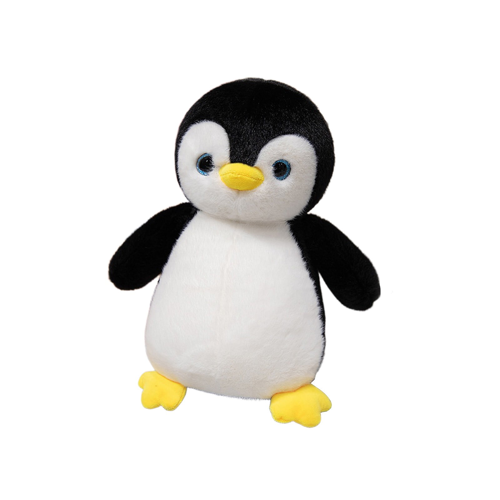 Black Glowing Stuffed Penguin Plush Toy 9.8 Inch Led Light Up Pillow ...