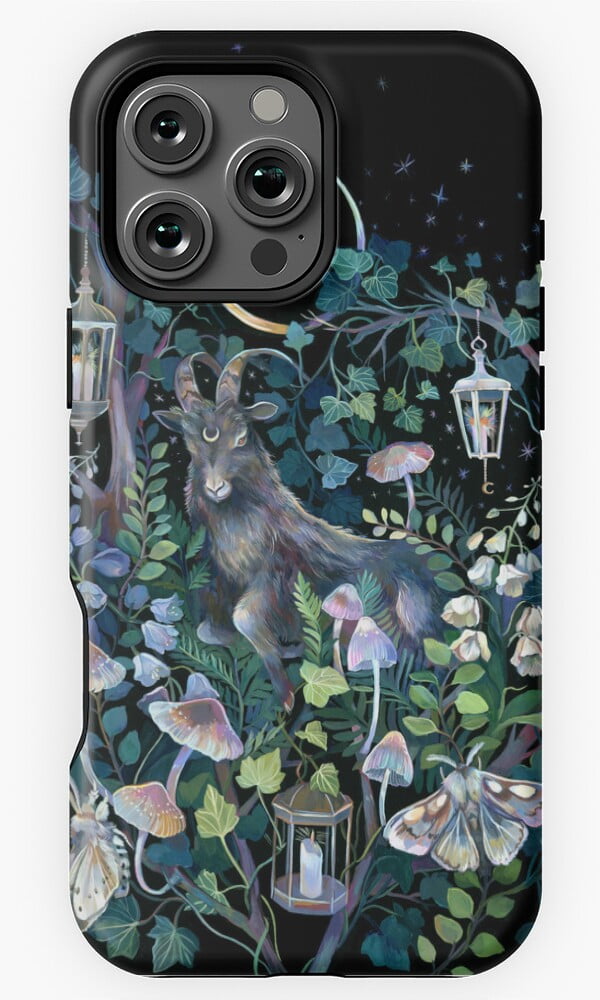 Black Goat Garden Gothic Phone Case for iPhone 11 12 13 14 15 16 Pro ...