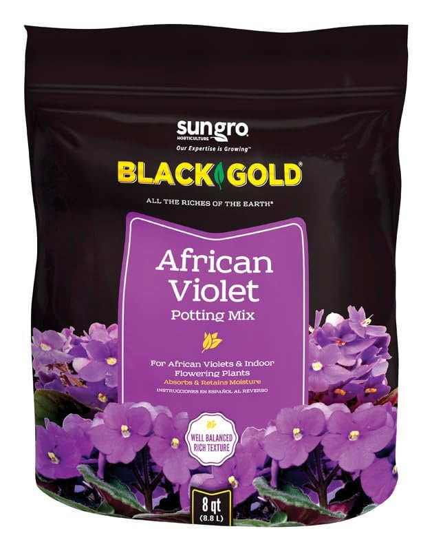 Black Gold 1410502 8 QT P 8 Quart African Violet Potting Soil - Walmart.com