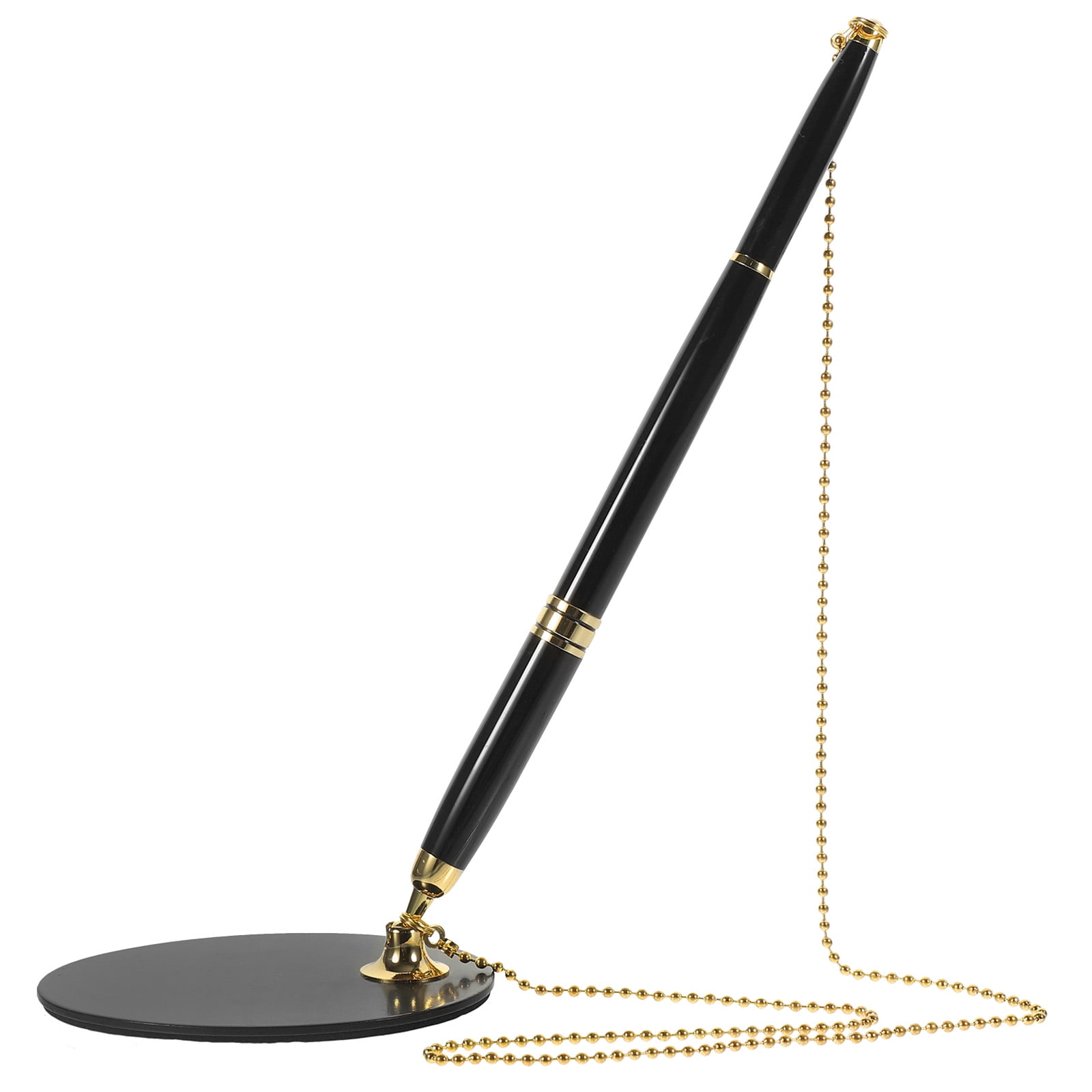 Black Gold Accessories Safety Pen Chain with Adhesive and Holder Loop ...