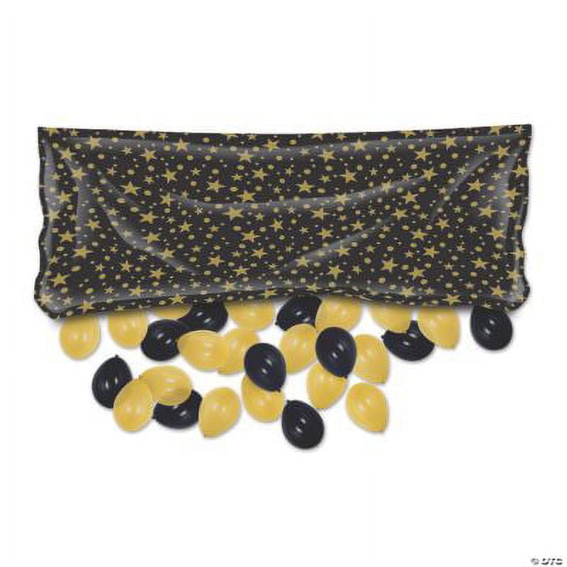 Black & Gold Balloon Drop Bag, Birthday, Party Decor, 1 Piece - Walmart.com