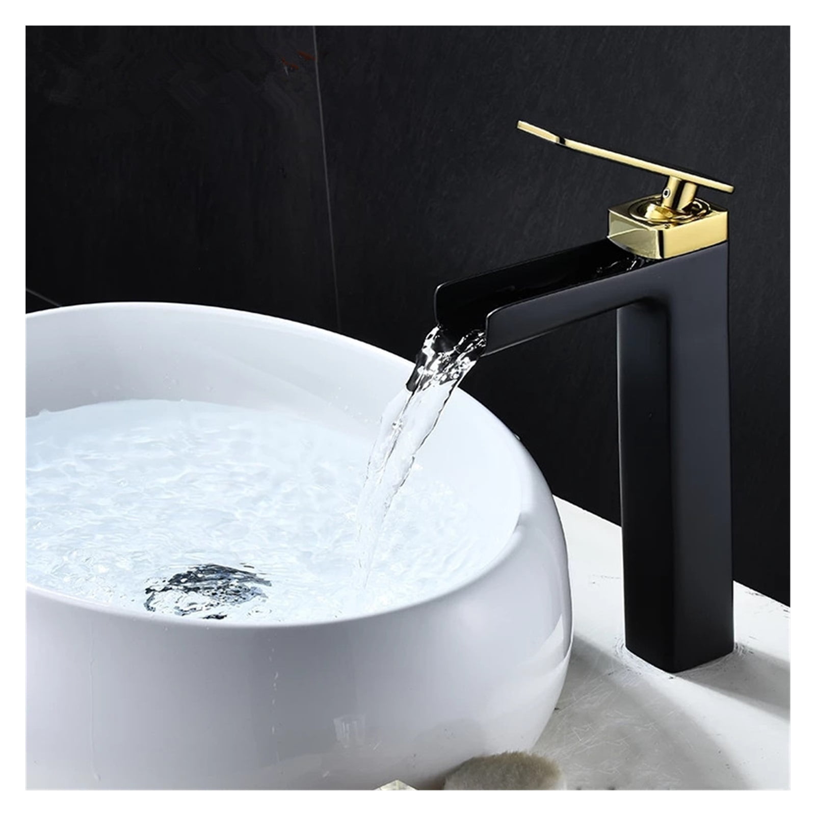 Black Gold Basin Faucet Bathroom Faucet Mixer Tap White Gold Basin ...