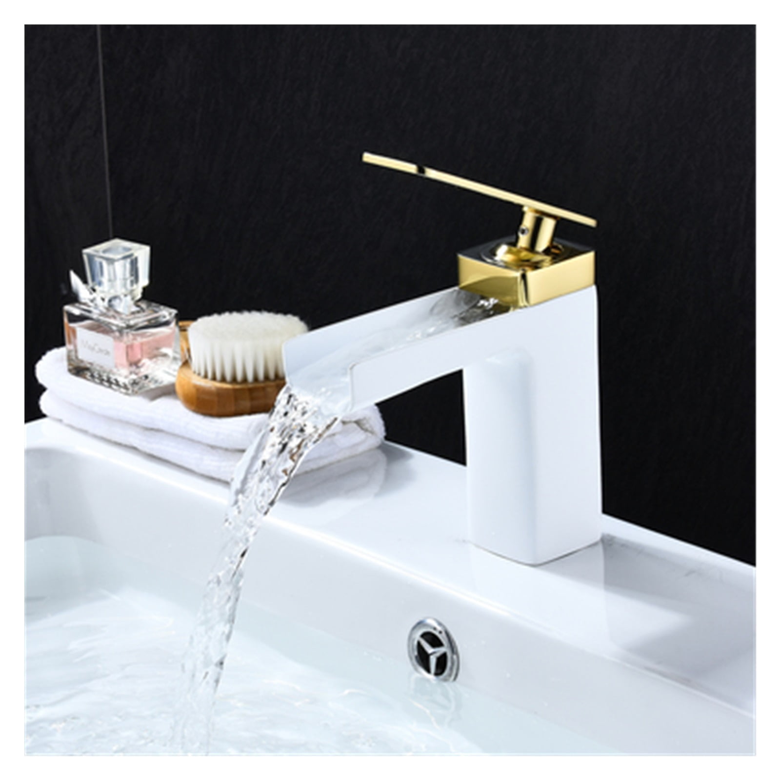 Black Gold Basin Faucet Bathroom Faucet Mixer Tap White Gold Basin ...