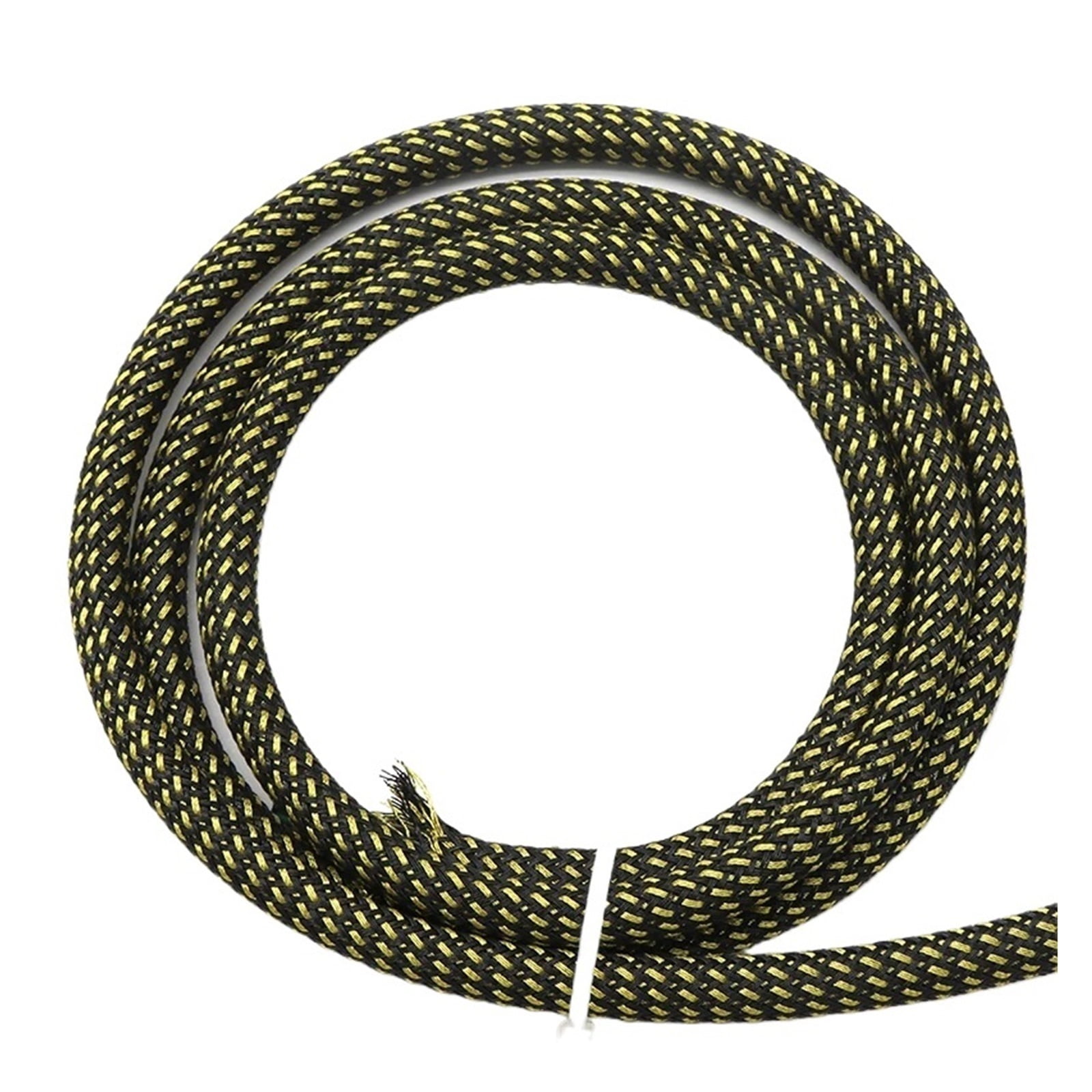 Black Gold Braid Sleeve High Density Sleeving Cable Wrap Sheath For ...