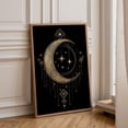 Black Gold Celestial Astrology Boho Spiritual Poster Unframed Paper ...