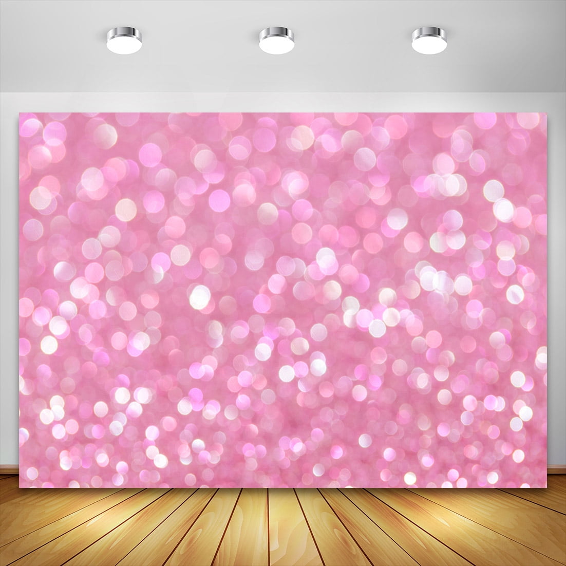 Black Gold Glitters Light Bokeh Birthday Party Photography Backdrop ...