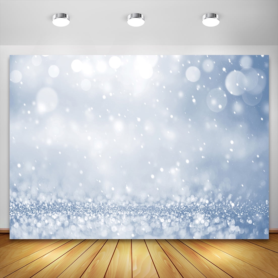 Black Gold Glitters Light Bokeh Birthday Party Photography Backdrop Banner Photographic ration ...