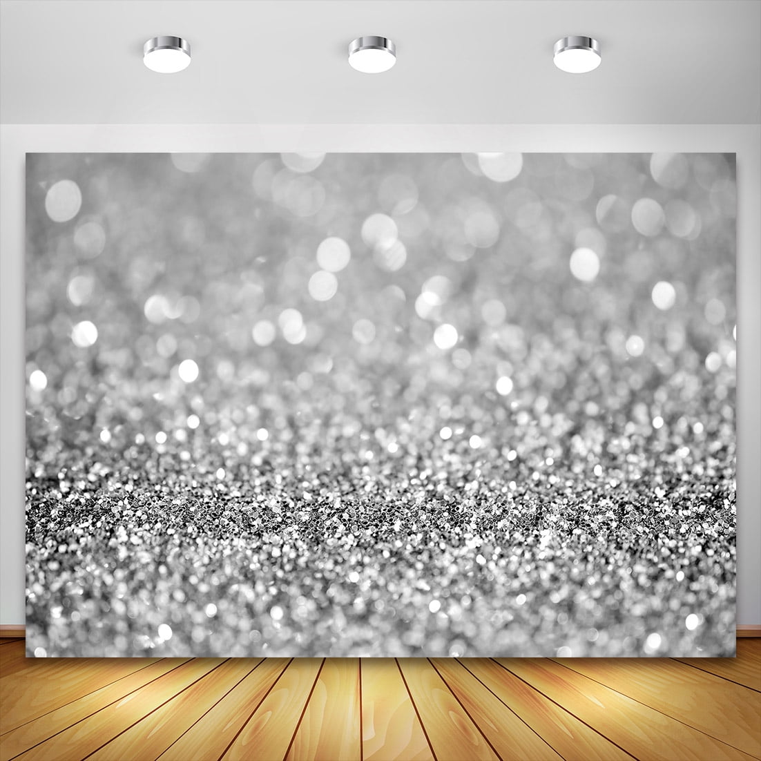 Black Gold Glitters Light Bokeh Birthday Party Photography Backdrop ...