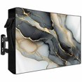 Black Gold Gradient Outdoor TV Cover 52 to 55 inch Abstract Modern Art ...