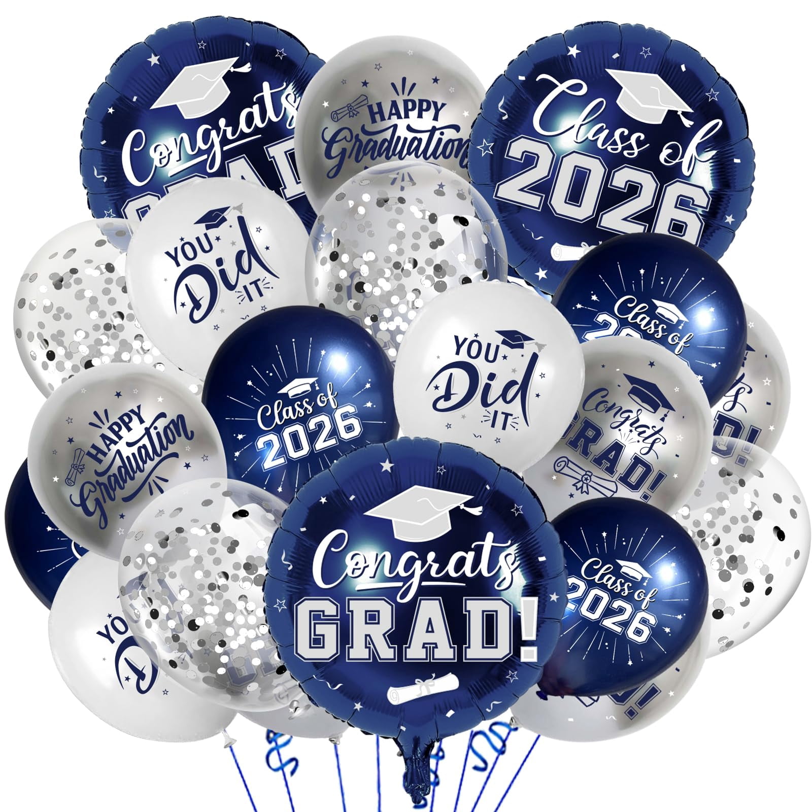 Black and Gold Graduation Balloons Graduation Decorations 2026, 51Pcs ...