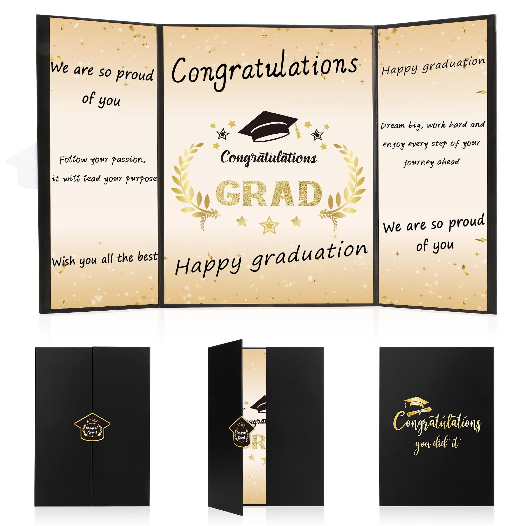 Black Gold Graduation MMF7 Book Party Decorations- Graduation Book ...